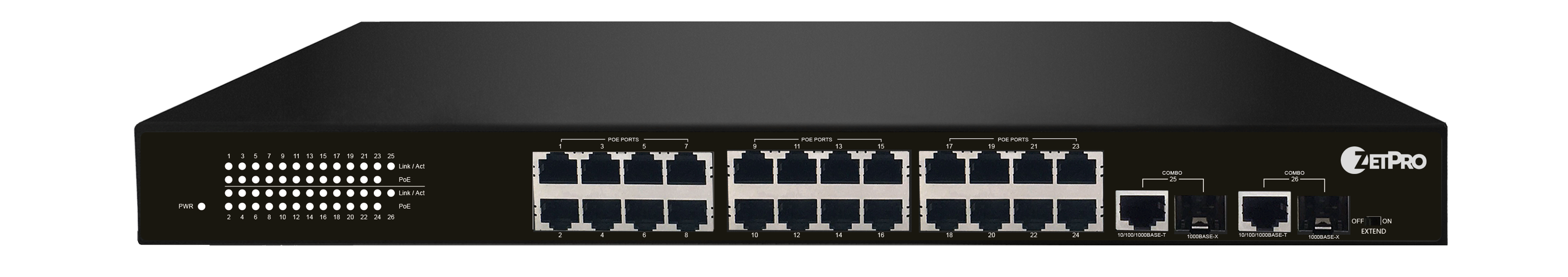 HPoE switch 24 ports ZTP-ZP1024-HPoE - Kobi